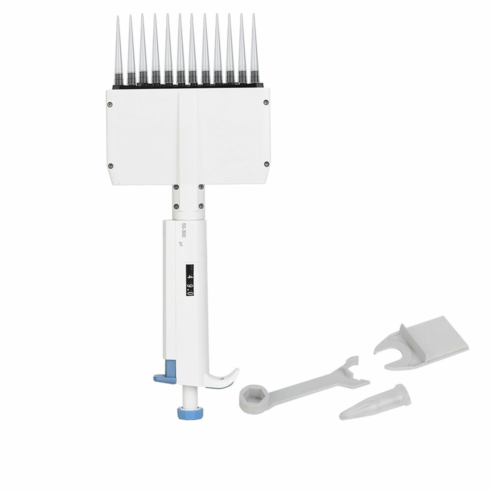 12-канальная 50-300 мкл L регулируемая механическая пипетка Vraiable Volume ручная пипетка лабораторный инструмент