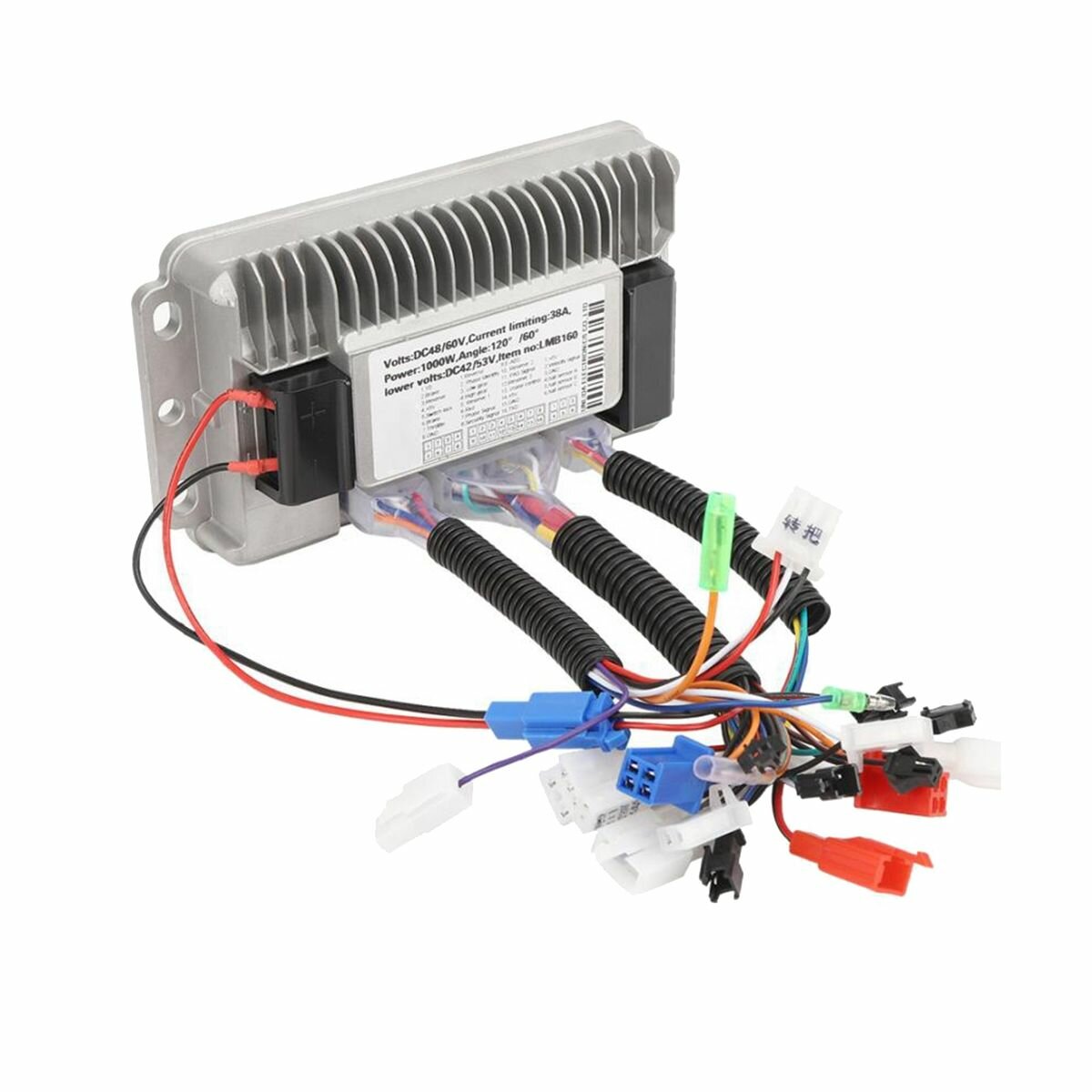 48V-60V 1000W Бесколлекторный контроллер Алюминиевый корпус Электрический велосипедный скутер E-Bike 3 режима Синусоидальный регулятор скорости