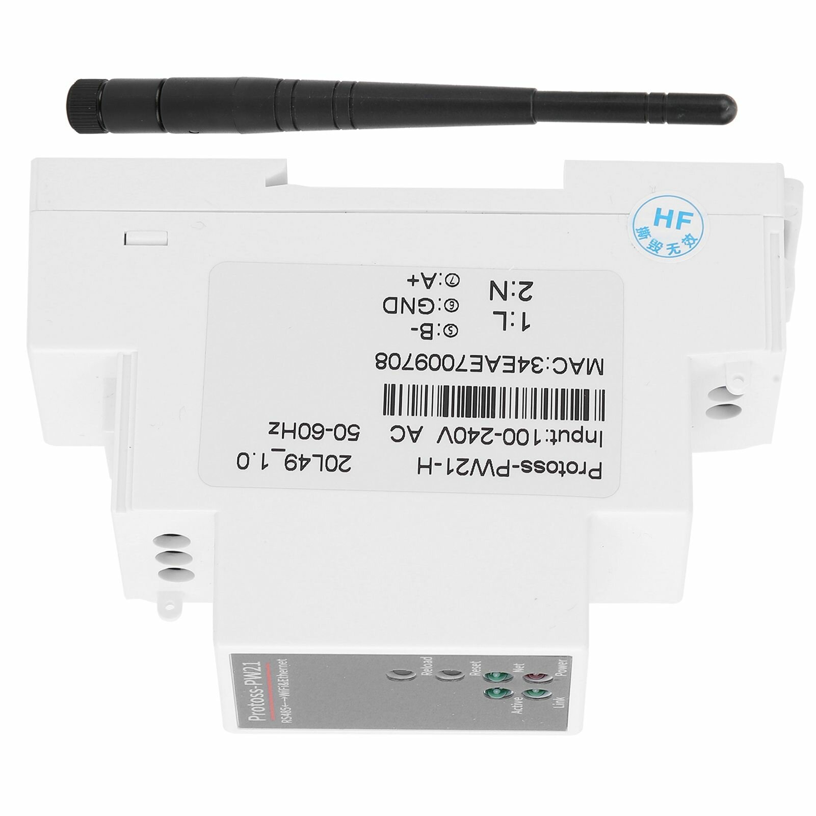 RS485 в WIFI/Ethernet Serial Server IP для ECos с антенной PW21-H AC 100-240V