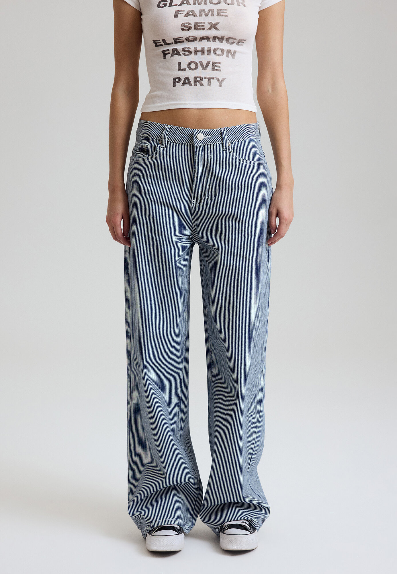 Джинсы багги 