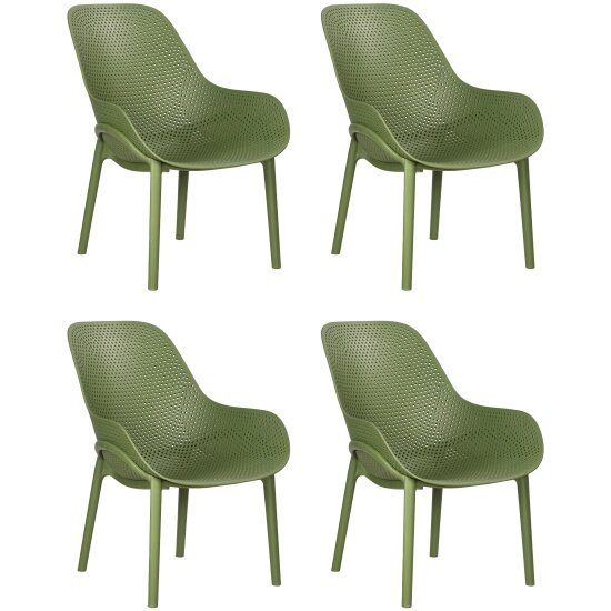 Кресло Dobrin LONZO (зеленый хаки (G-17) c УФ-защитой) (4 шт/уп)