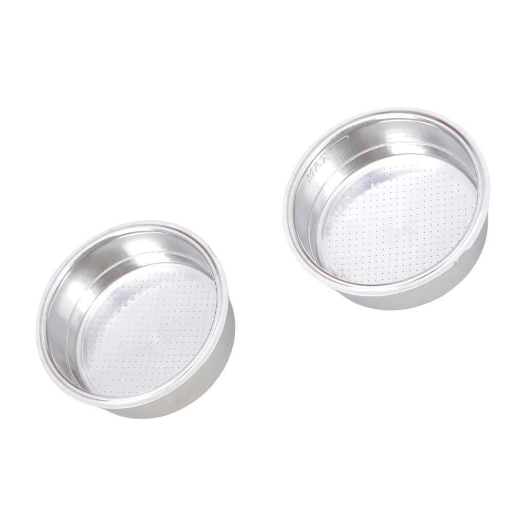 2шт, 51 мм аксессуары для эспрессо-машины двойная чашка чаша для порошка ситечко из нержавеющей стали