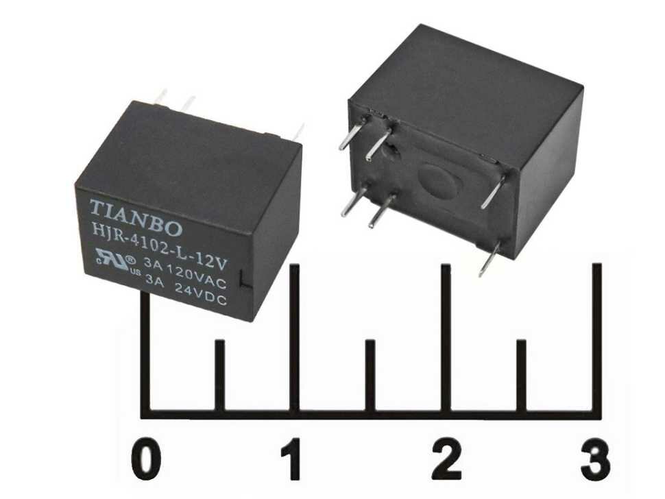 Реле =12V 3A/120V HJR-4102-L (S2030)