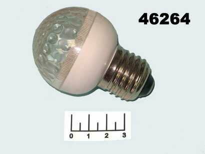 Лампа светодиодная 220V 4.4W E27 зеленая шар 48мм