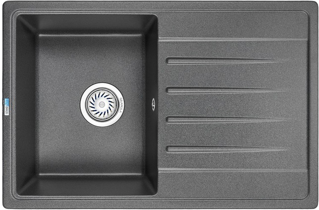 Мойка кухонная Granula Standart 7602, графит
