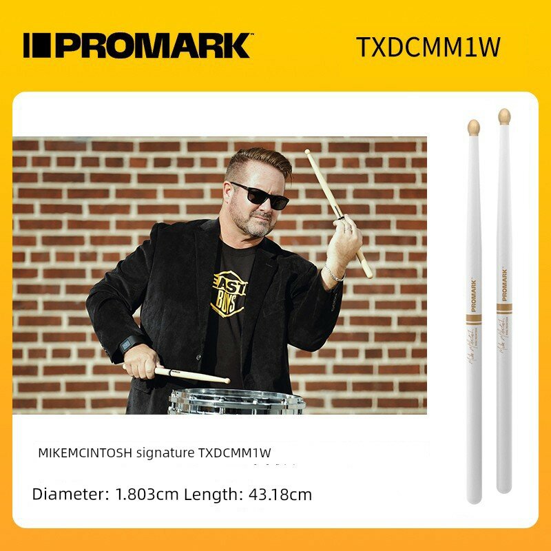 ProMark Майк Макинтош Подпись Марширующие Барабанные Палочки 100% Дерево Средний Наконечник
