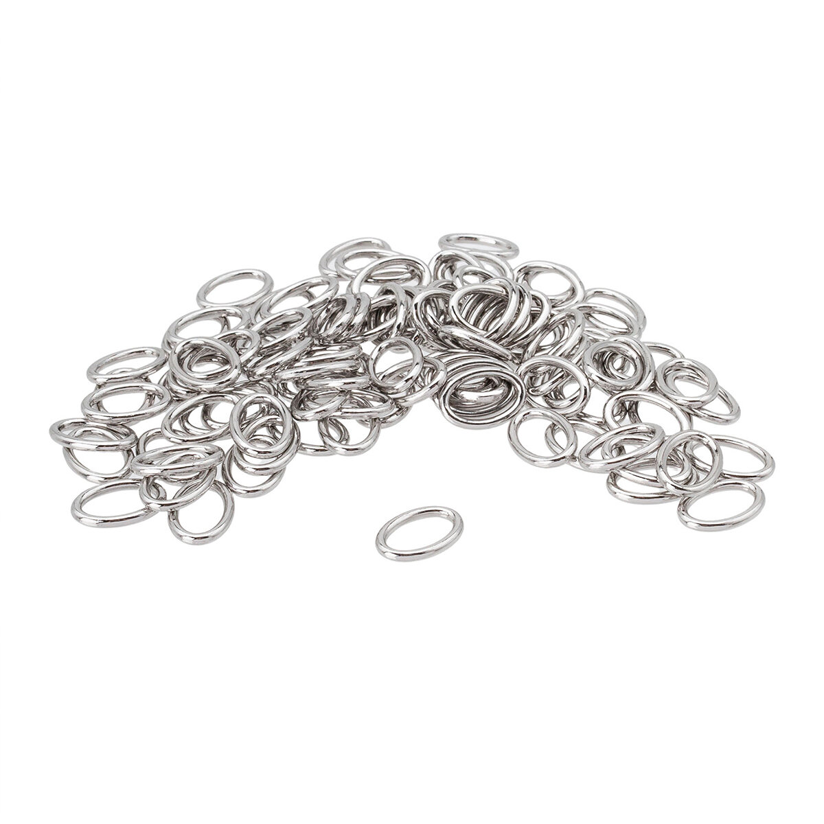 Кольцо для бюстгальтера металлическое 10 мм, цвет никель, 100 штук