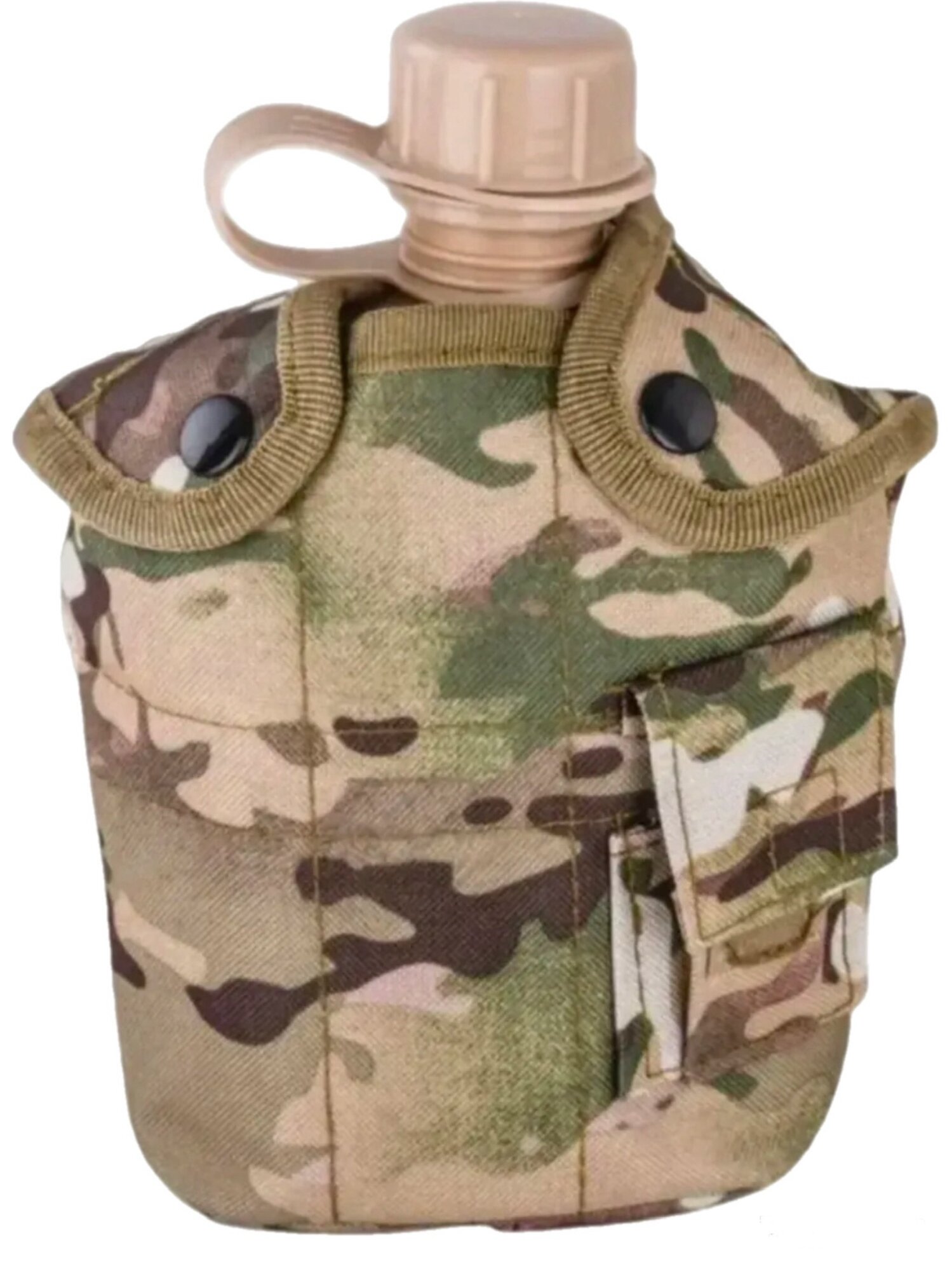 Фляга с котелком и чехлом образца НАТО 1 литр мультикам для активного отдыха
