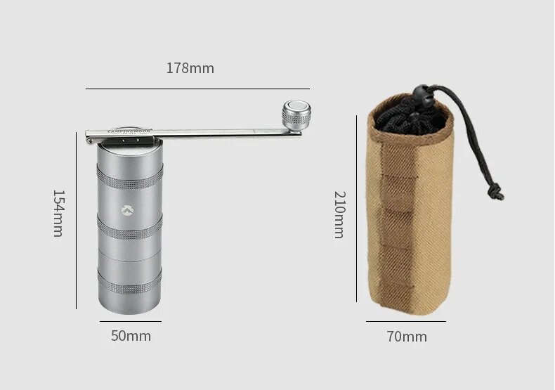 Ручная кофемолка Campingmoon CC-115 CC-152 из нержавеющей стали CC-152