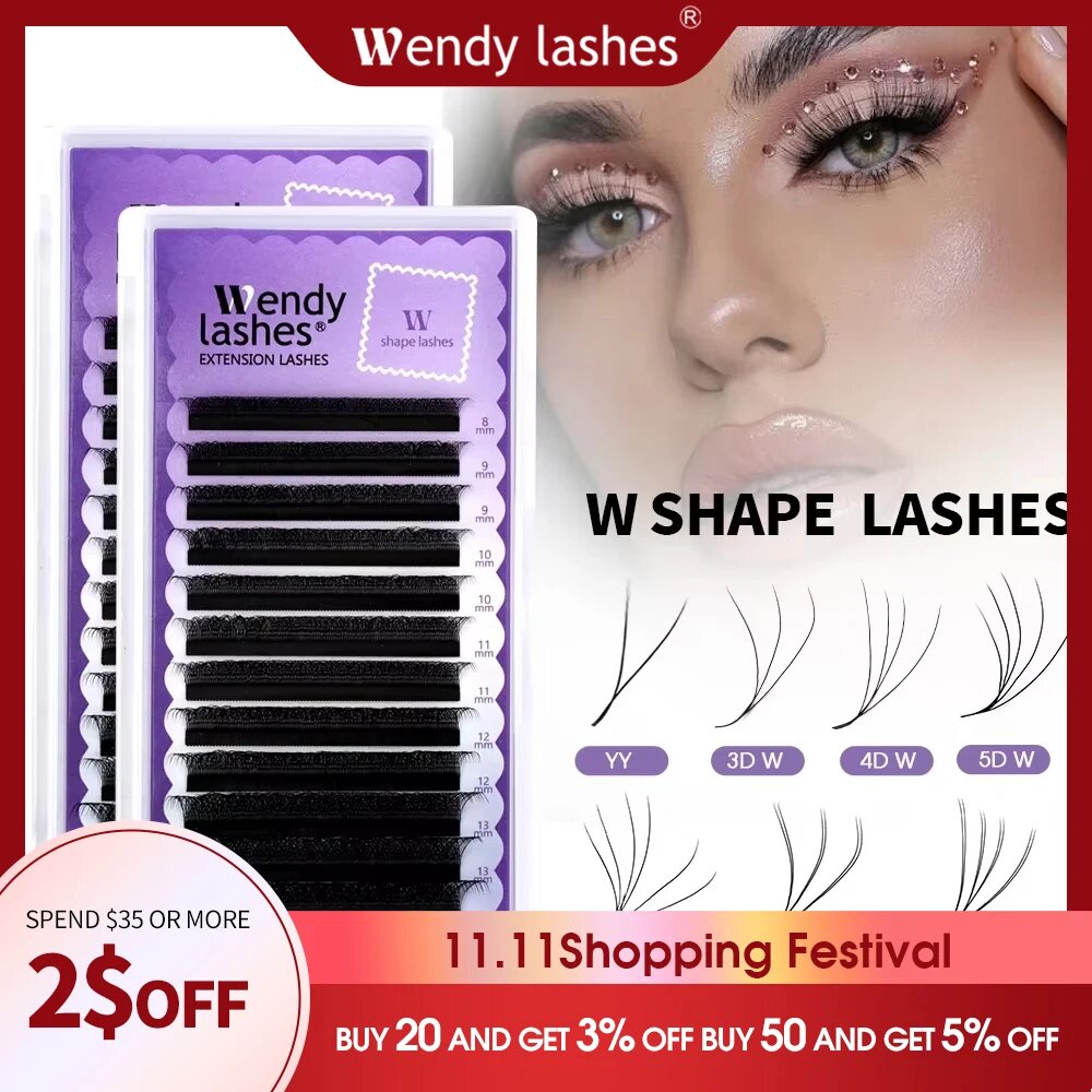 Wendy Lashes 2D YY Shape Наращивание ресниц — фото 1
