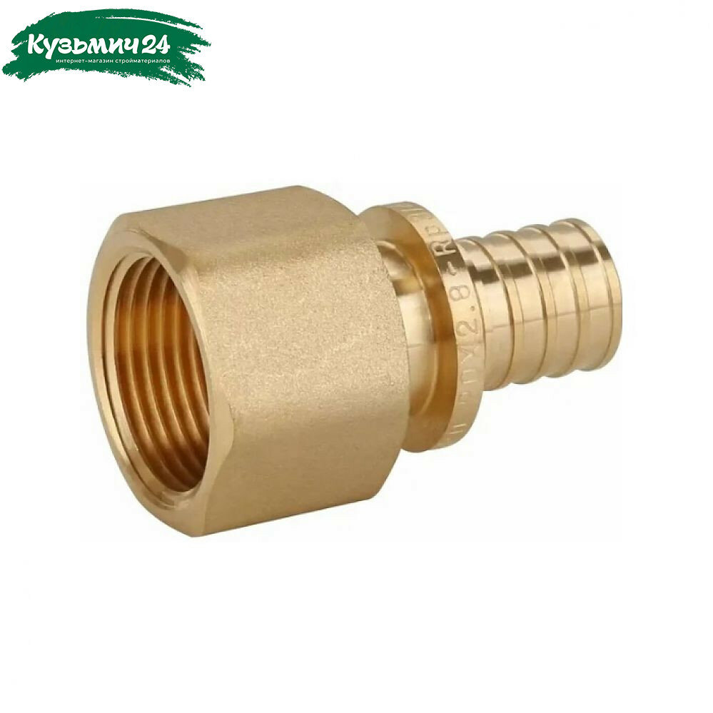 Переходник аксиальный Gappo 16-1/2", ВР, G1308.1604, соединительный, латунь