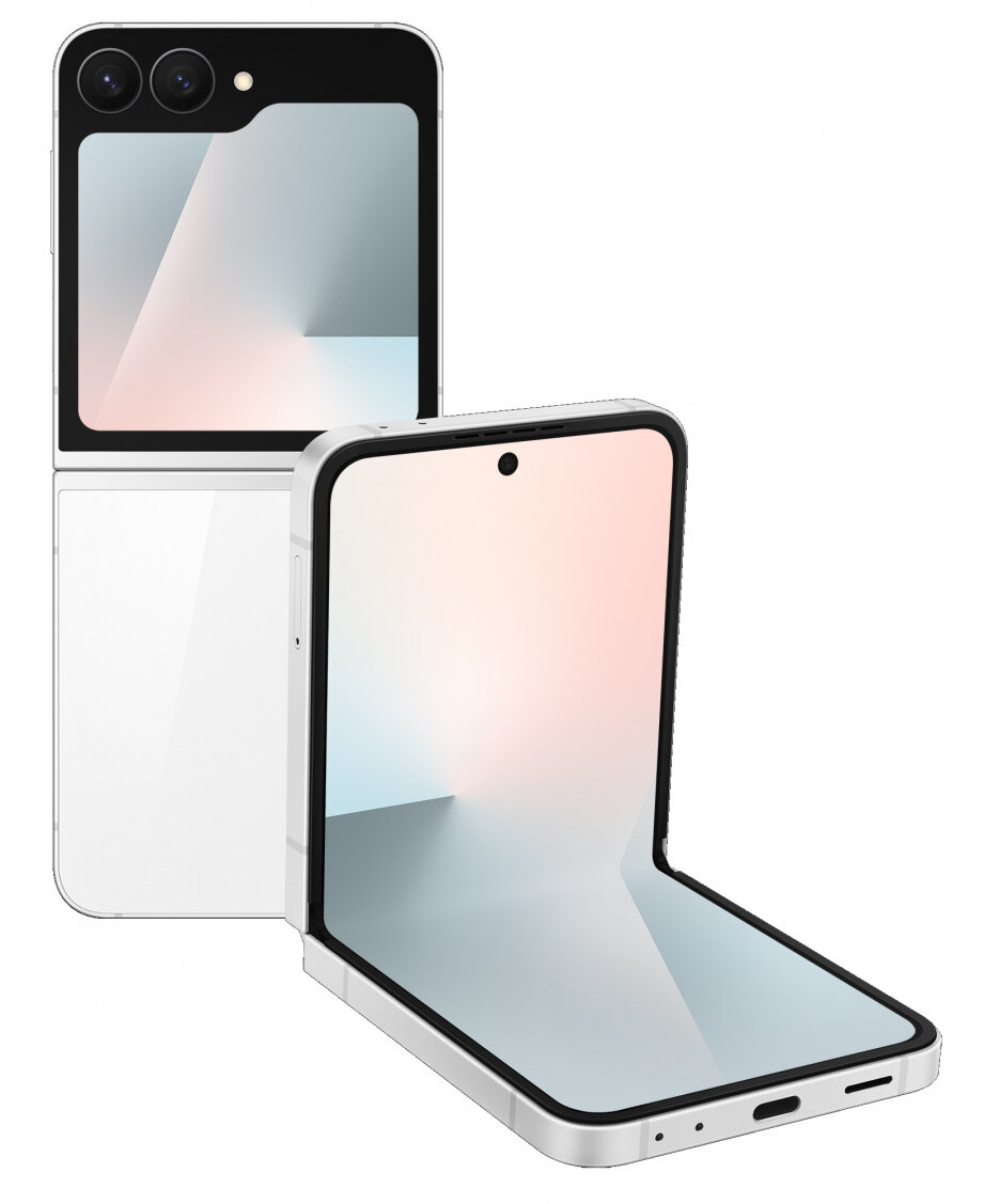 Смартфон Samsung Galaxy Z Flip 7 FE, 8/128Gb, White (nano SIM+eSIM), Белый
