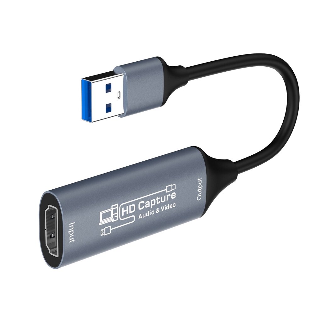USB-карта захвата для записи видео с разрешением 1080P60 на выходе Металлический корпус Без задержки потоковой передачи Поддержка нескольких устройств