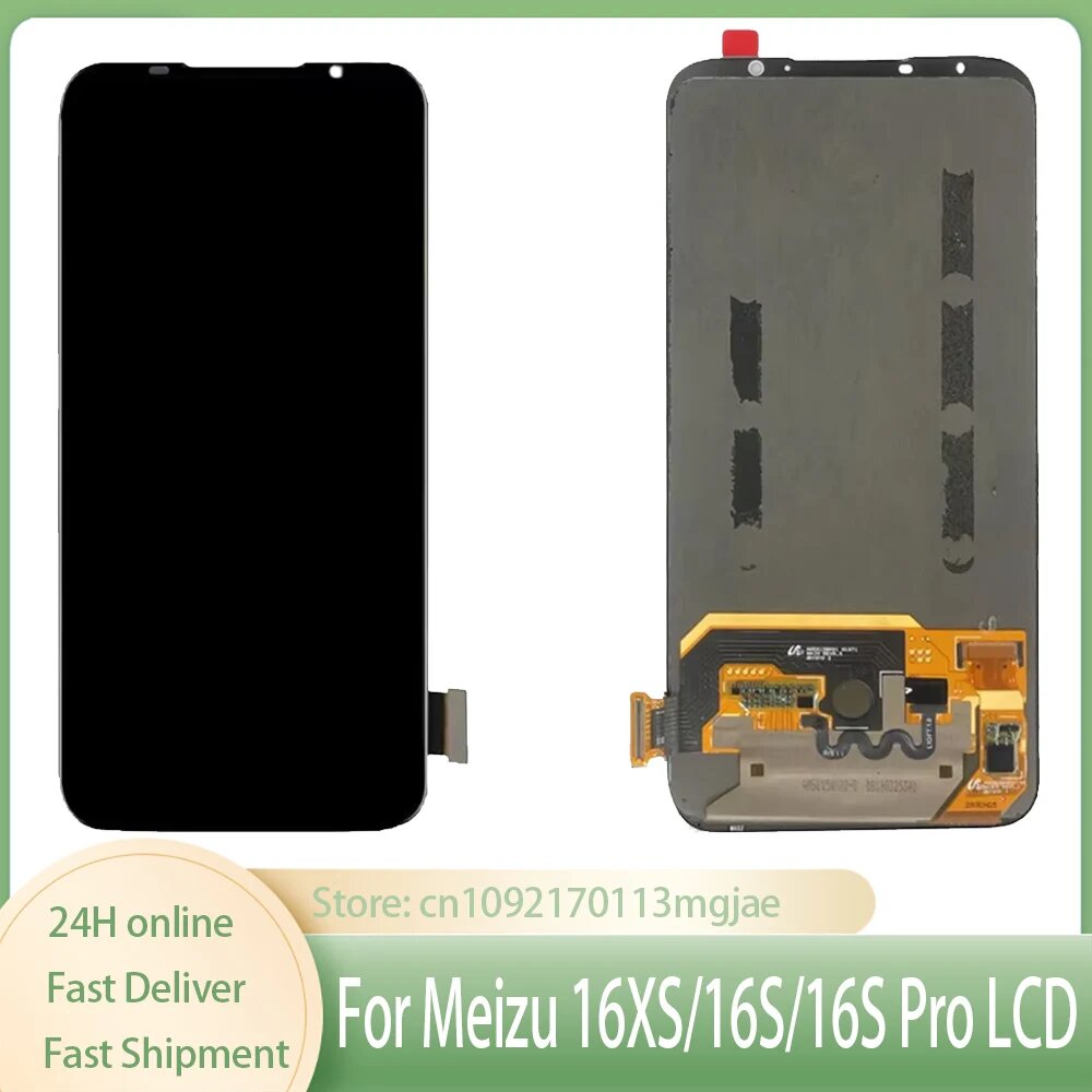 AMOLED 6,2 'для Meizu 16S 16SPro ЖК-дисплей с цифровым преобразователем сенсорного экрана 16S White