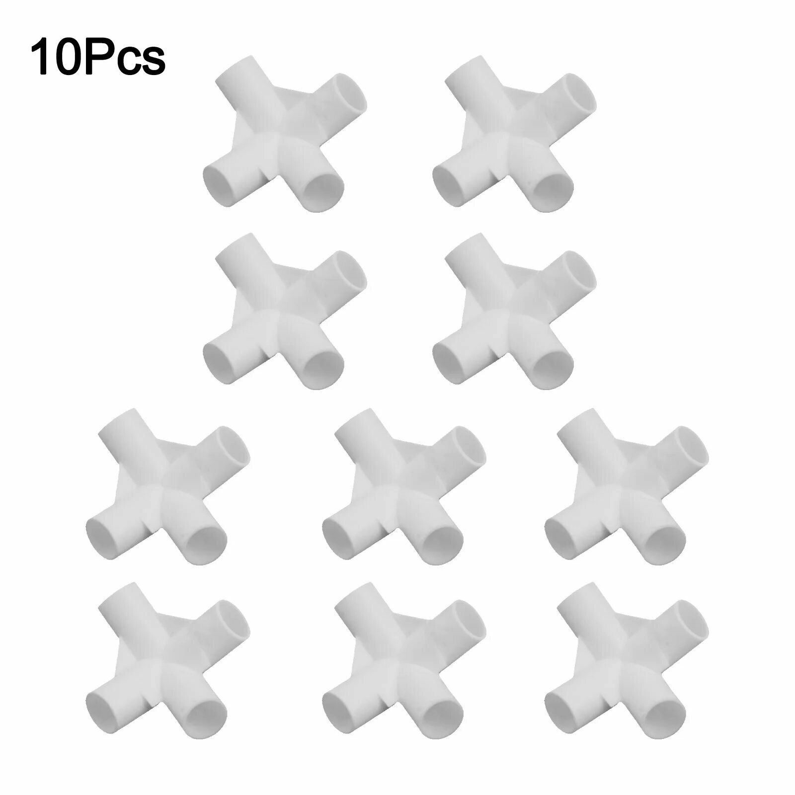 Соединители для палаток, крестовые, 10 шт, Цвет: 90 degree cross