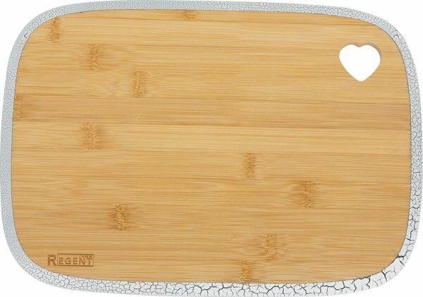 Доска разд. прямоуг. окантовка белая с чёрным 35.5х25х1,2см Linea Bamboo. Regent