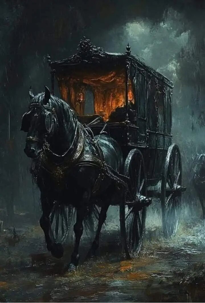 Печать на холсте "Темная академия" 6, 20x30cm No frame