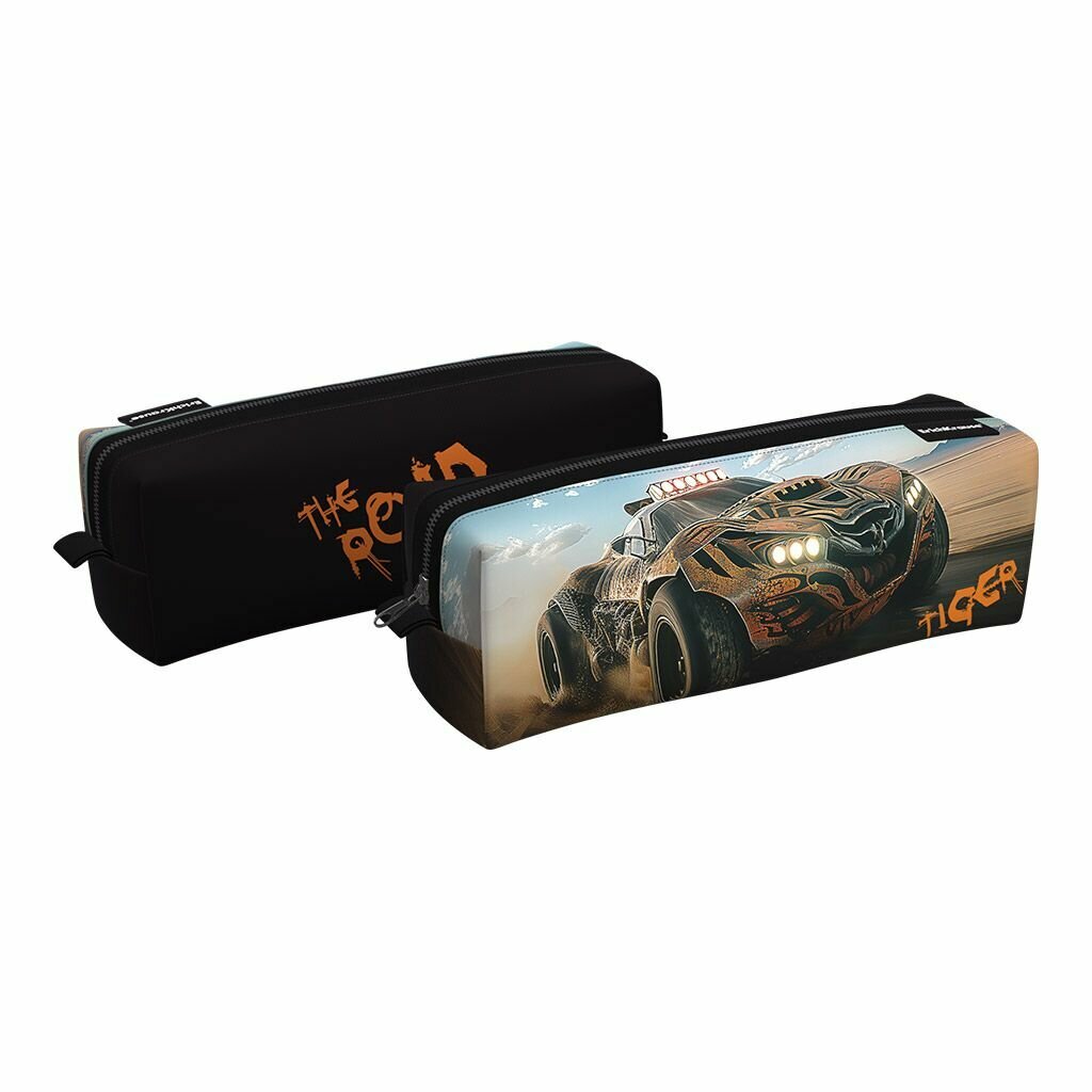 Пенал-квадро без наполнения Роад Бист текстиль 70х210мм 1 отд. ErichKrause