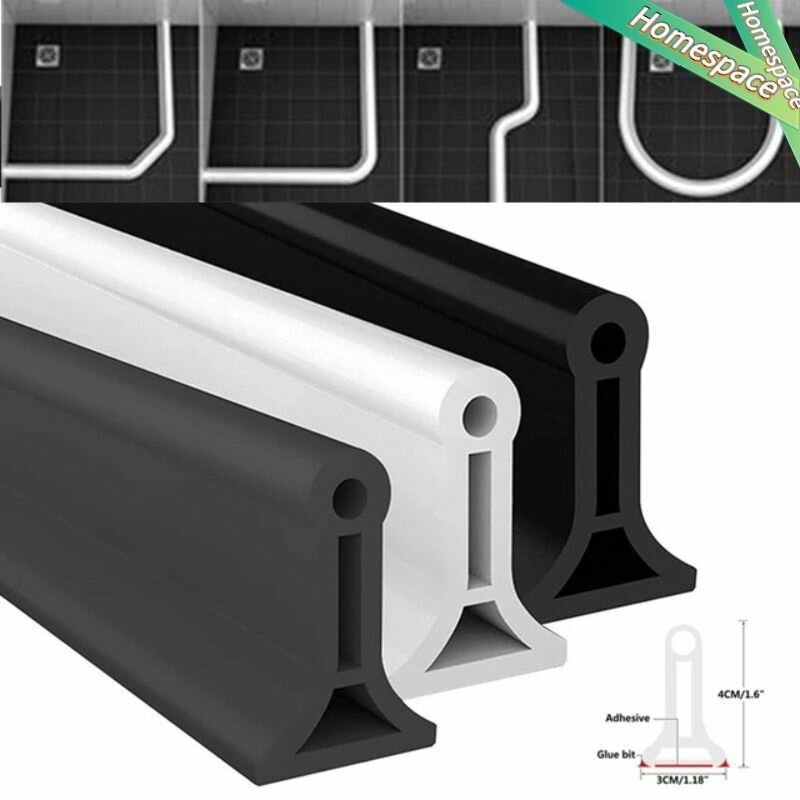 Барьер для ванны, силиконовый водный барьер для порога душевой кабины, порожек для душа для разделения мокрой и сухой воды, подходит для кухни и ванной комнаты