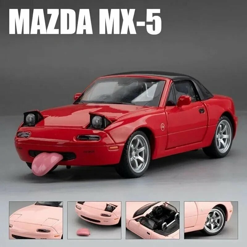 Коллекционная металлическая машина Mazda MX-5 Miata DIECAST CAR 1/32