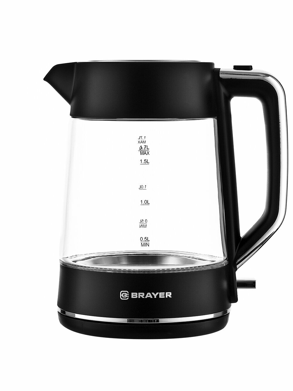 Чайник Brayer 6102BR 2200 Вт, 1,7 л, стеклян. корп, OTTER