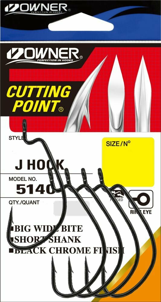 OWNER Крючок J-Hook BC №2 6шт