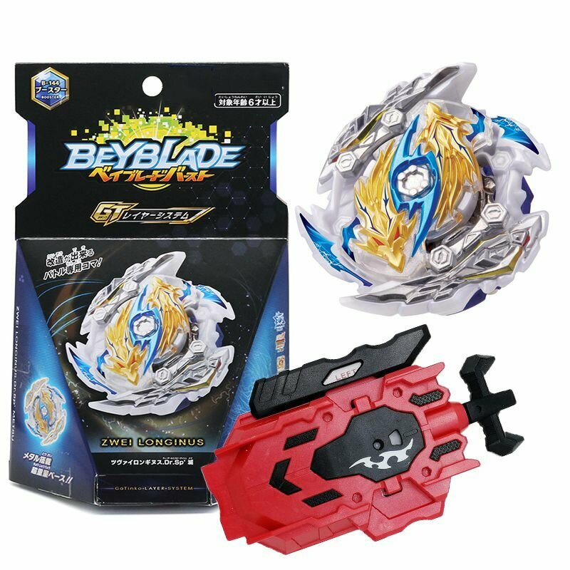 Beyblade Burst Metal Fusion Ver. B-144 с мощным двусторонним пусковым устройством и наклейками