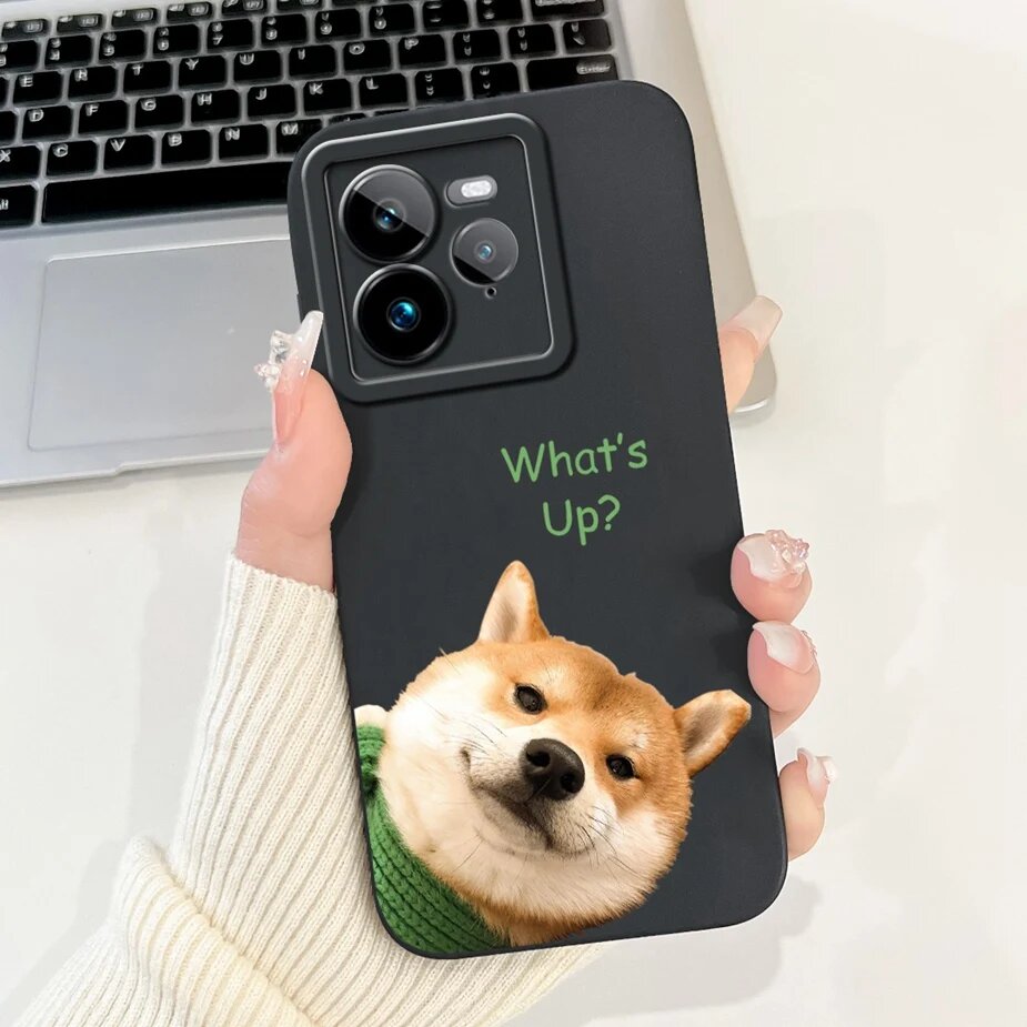 Чехол для Realme GT7 RealmeGT 7T с забавным мультяшным чехлом, мягкий TYbai1930, Realme GT 7 Pro
