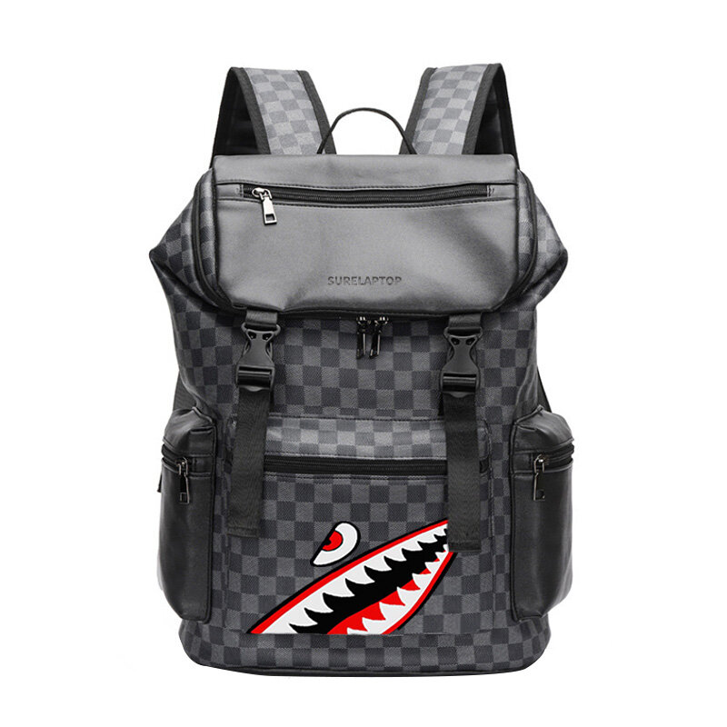 Рюкзак унисекс SURELAPTOP PU крупного размера, checkerboard style 5, для ноутбука