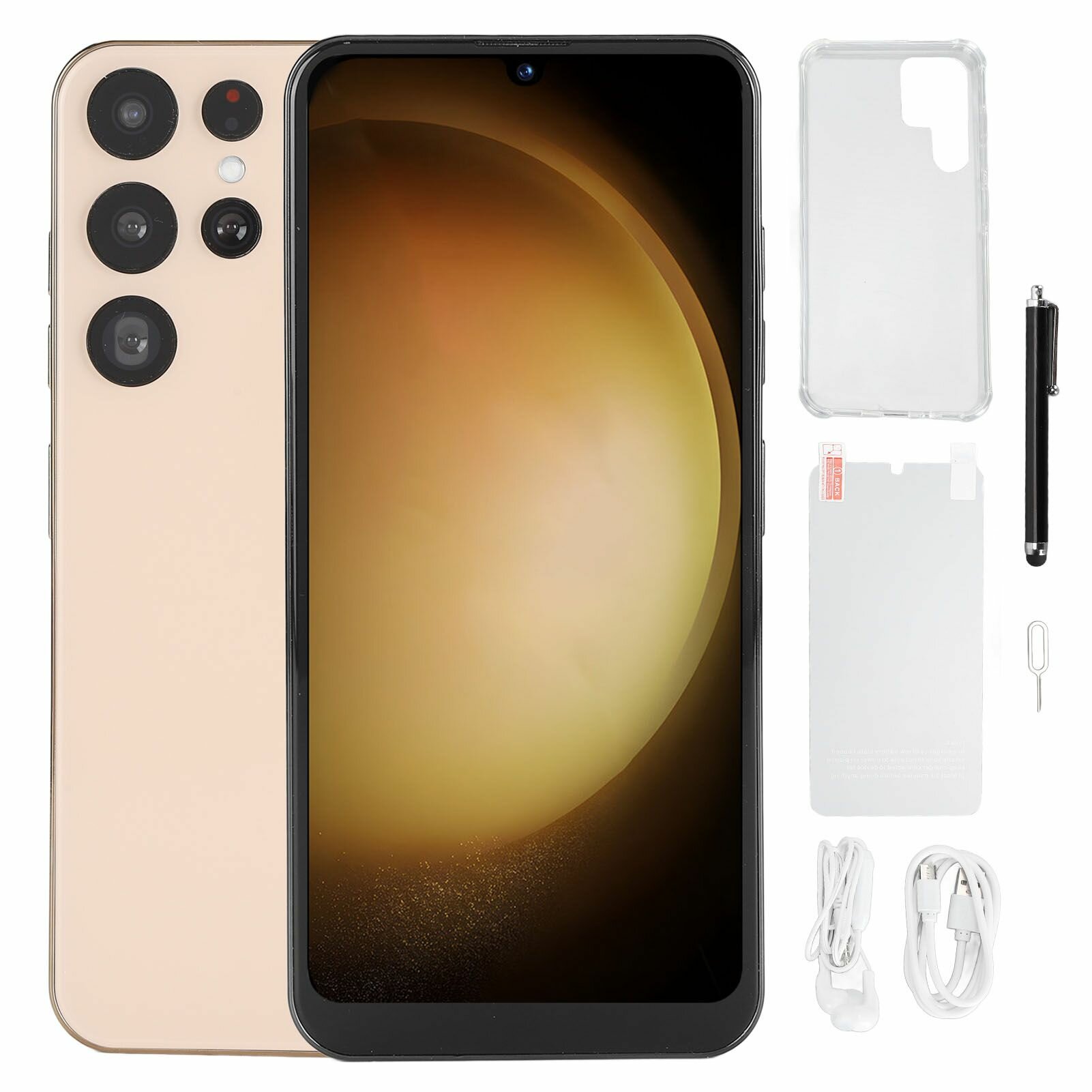 Смартфон 6.26" 4/64GB, камеры 8/16 МП, 5800 мАч, Android 5.0 (Золото)
