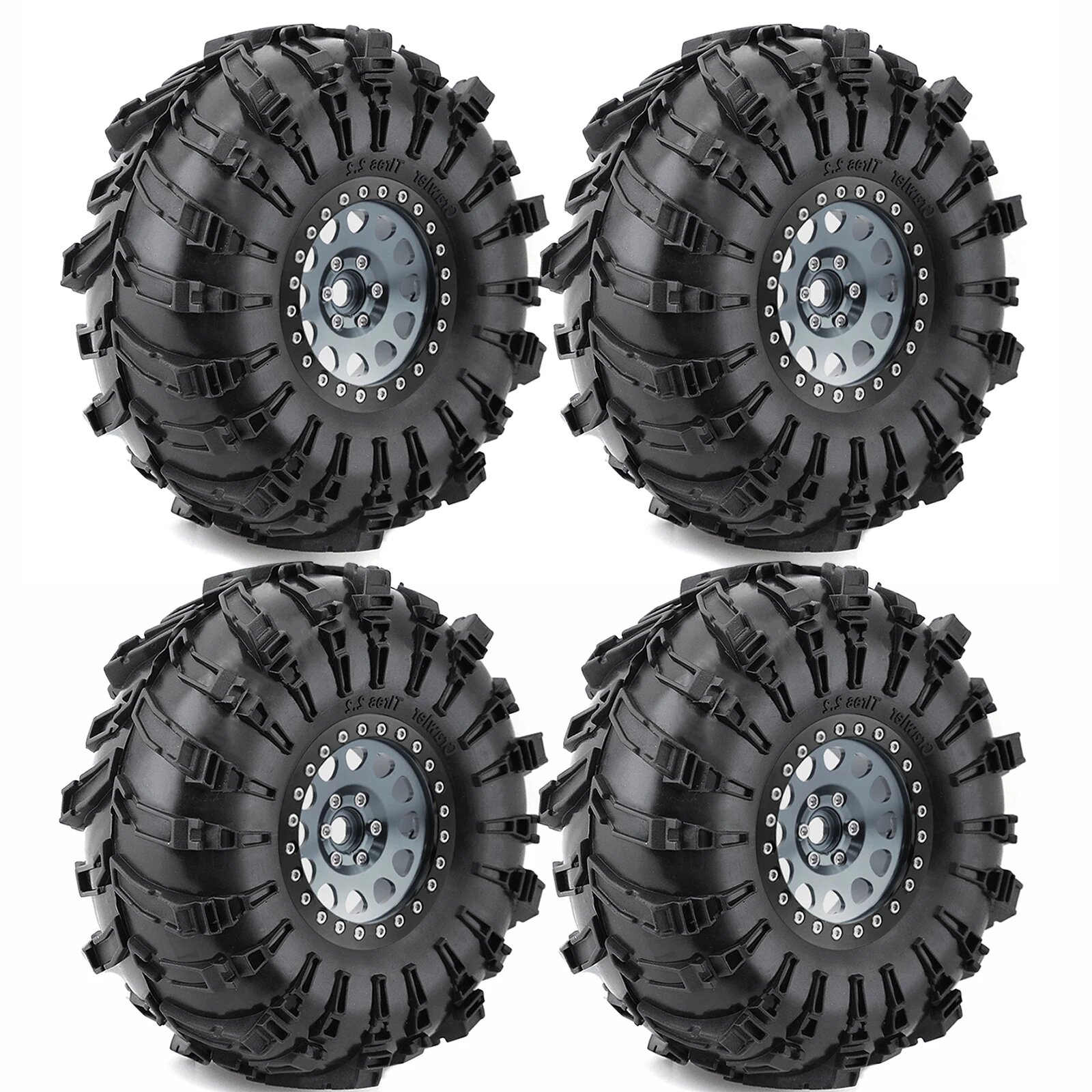 4шт RC Crawler шины 2.2" черные