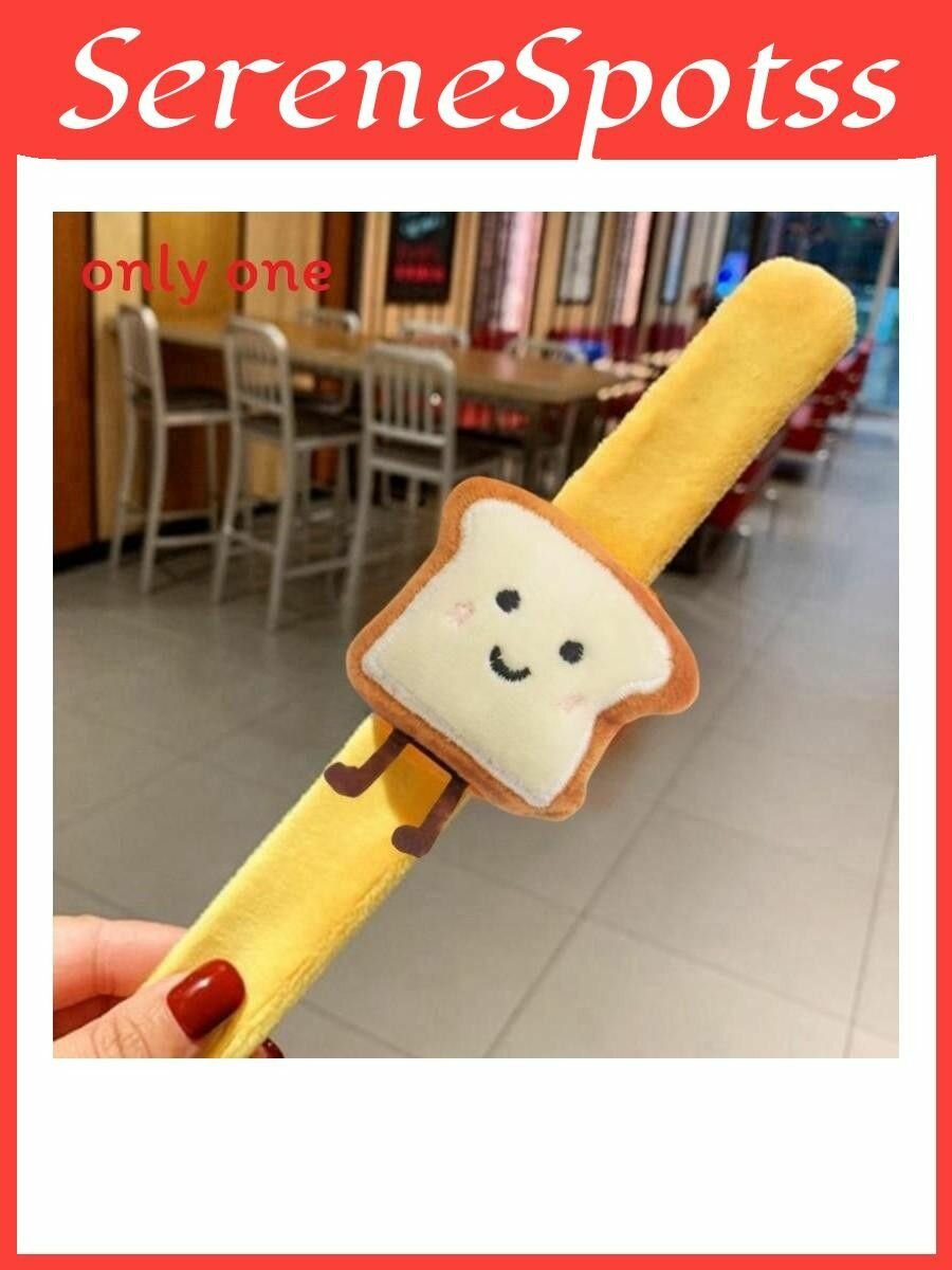 Плюшевый браслет на руку cute dinosaur plush kids wristband, мягкая ткань, стиль b
