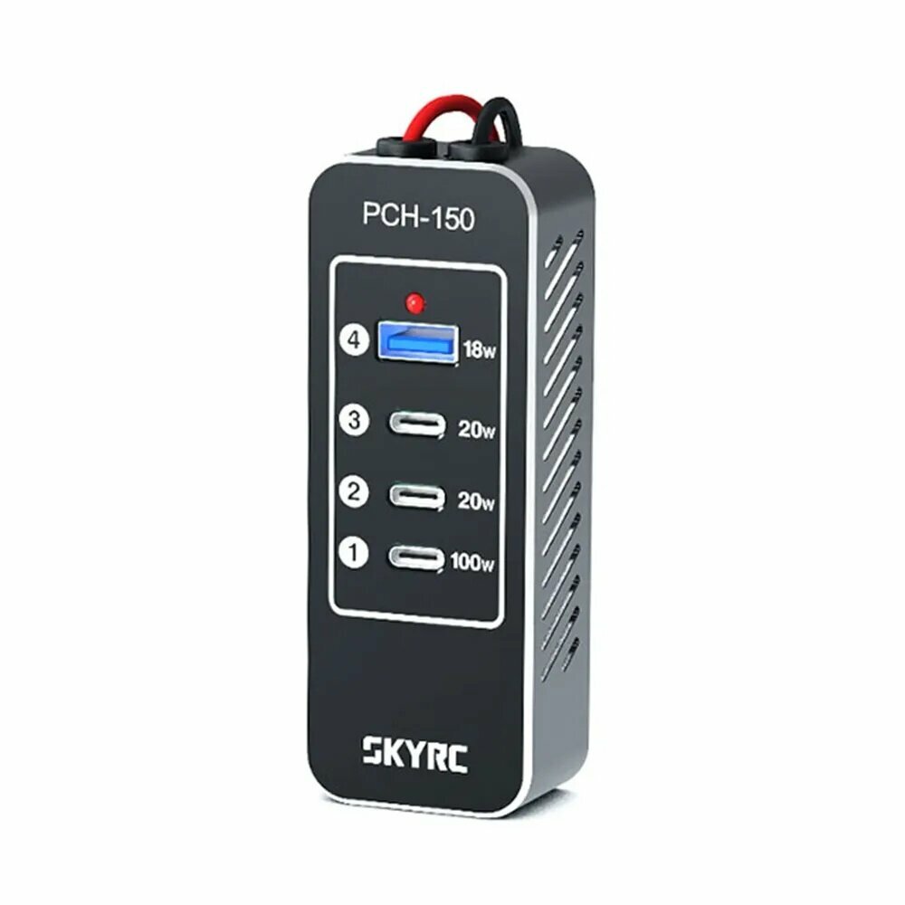 SKYRC PCH-150 Концентратор питания и зарядки, 4-портовый удлинитель мощностью 158 Вт