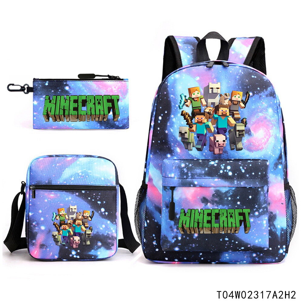 Школьная сумка MINECRAFT, игровая периферия Minecraft, повседневный рюкзак, мужская школьная сумка, Прямая доставка