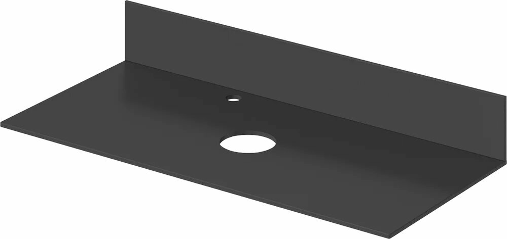 Столешница в ванную под раковину Itana Mari 100 черная матовая