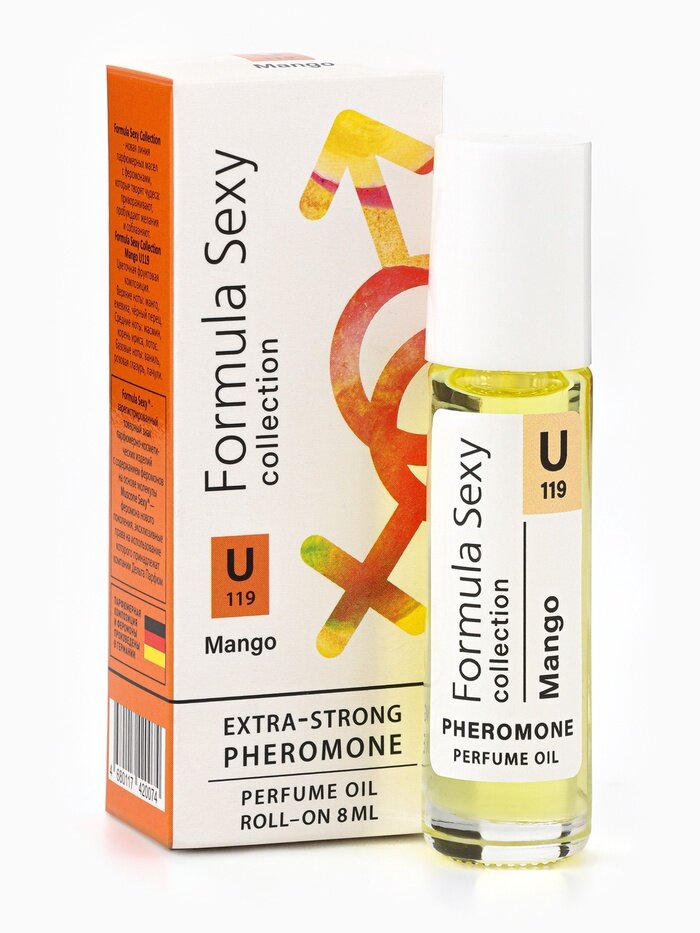 Парфюмерное масло женское с феромонами Formula Sexy Collection Mango U119, 8 мл (по мотивам Mango Skin (Vilhelm Parfumerie)
