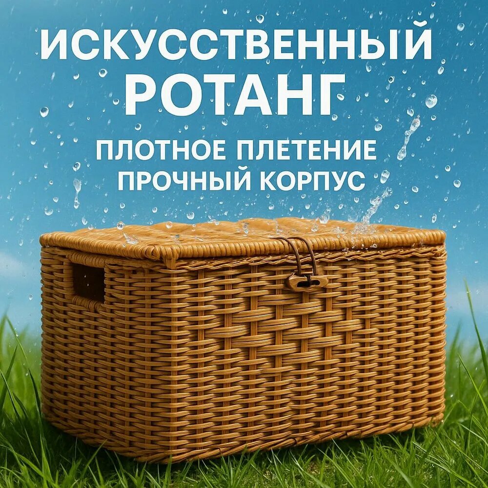 Корзина для хранения длина 33 см, ширина 23 см, высота 21 см.