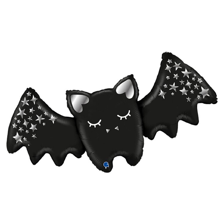 Воздушный шарик Grabo фигура, Летучая мышь, сверкающая
