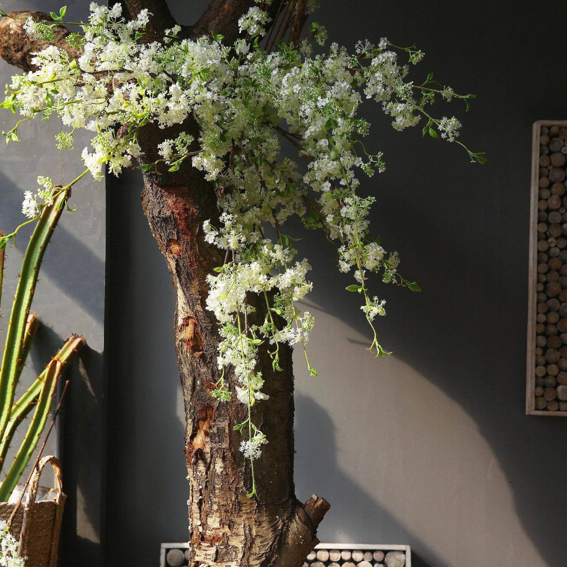 Искусственные цветы "Снежная ива" от IKEA, шёлковые, 100 см, Розовый,2pcs