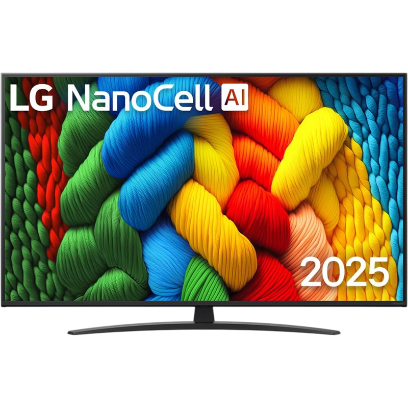 Телевизор ЖК 43' LG/ 43", Ultra HD, Nano Color, Smart TV, WebOS, Wi-Fi, DVB-T2/C/S2, MR, 60Hz Native, 2.0ch (20W), 2 HDMI, 2 USB, 1 Pole, Charcoal Black, 2025