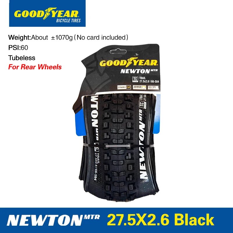 Goodyear Newton MTR 27.5x2.6, черные, бескамерные
