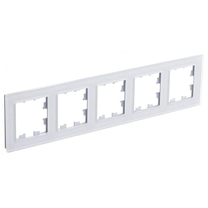 Рамка 5-м AtlasDesign Nature органич. стекло бел. SE, SCHNEIDER ELECTRIC ATN320105 (1 шт.)