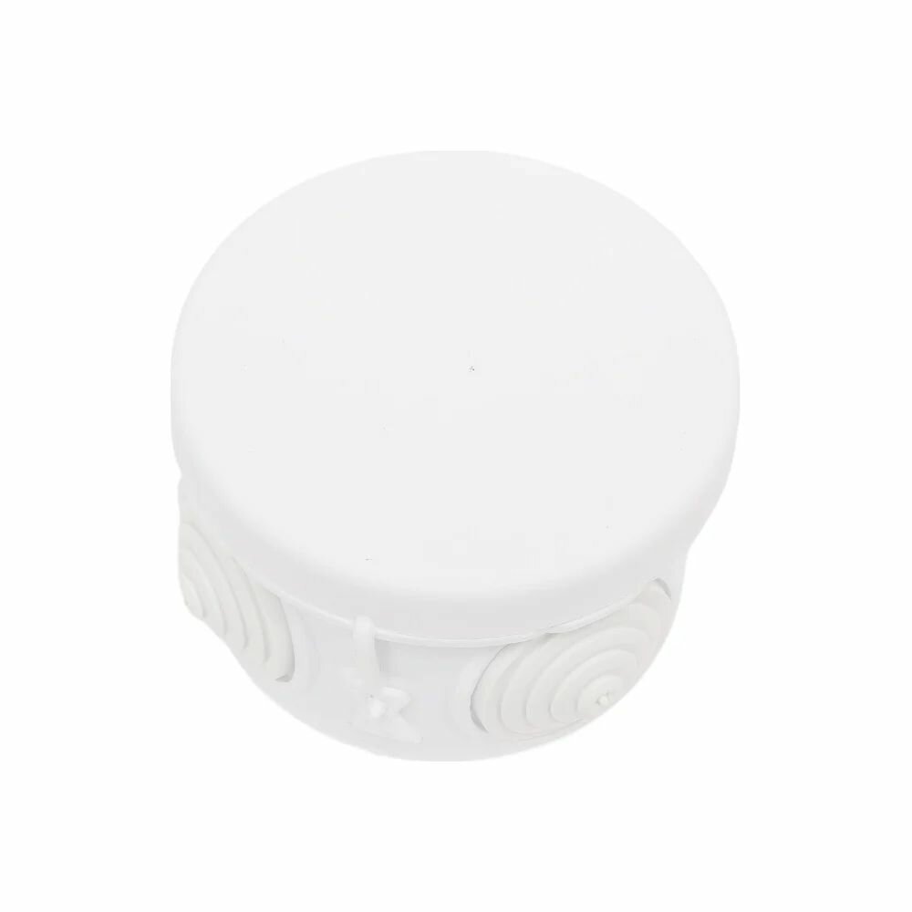 Распределительная коробка Рувинил Тусо для открытой проводки D 60 мм H40 мм белая 67010Б