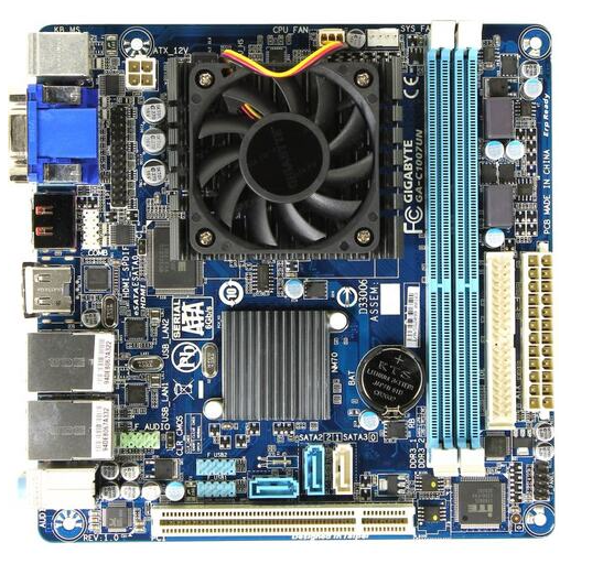 Материнская плата GIGABYTE GA-C1007UN, процессор интегрированный