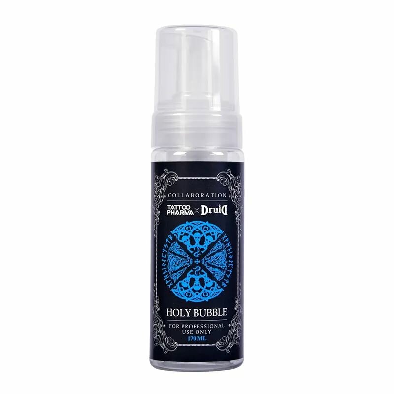 Антибактериальная пенка с охлаждающим эффектом для тату Pharma x Druid Holy Bubble, 170 мл