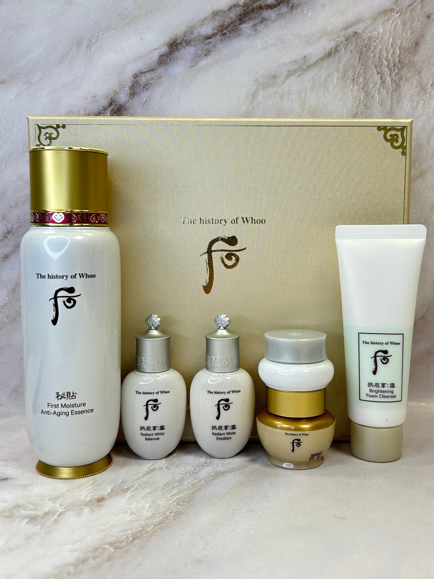 Набор The History of Whoo Gongjinhyang Bichup, увлажняющий, антивозрастной, 6 предметов