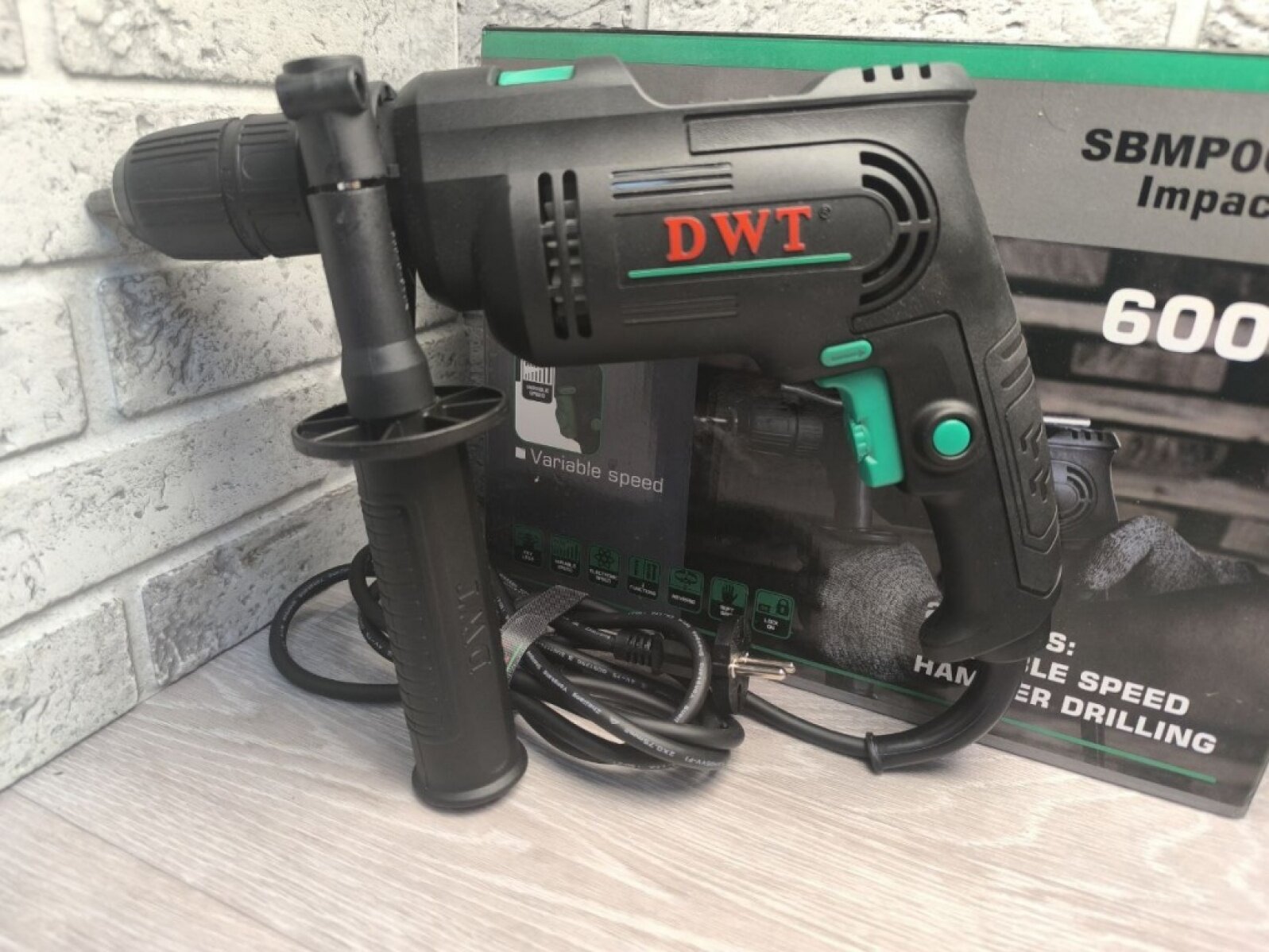 Дрель ударная сетевая DWT SBMP06-13 C 1000Вт