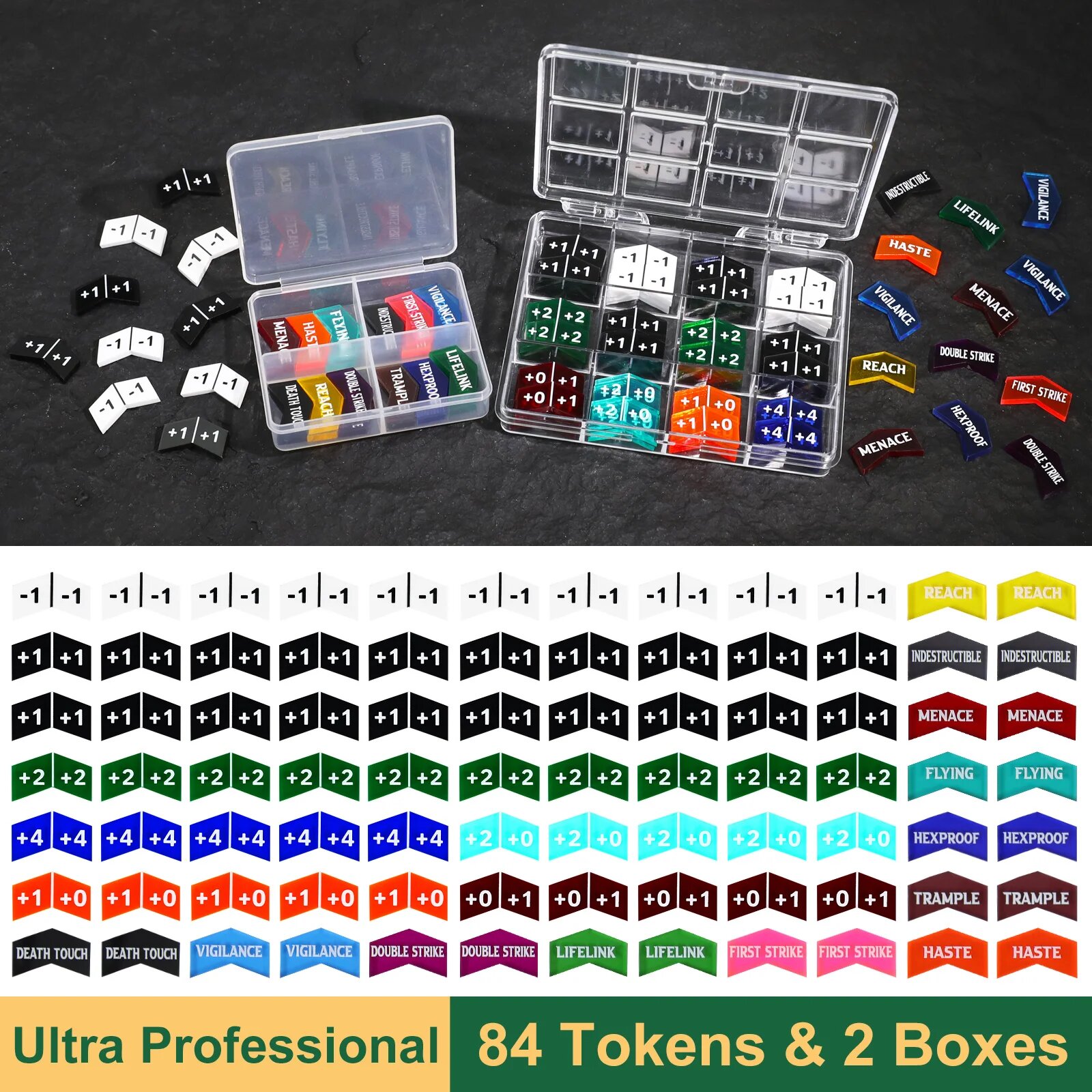 MTG жетоны счетчики Pro Set 84 шт, Цвет: Set B