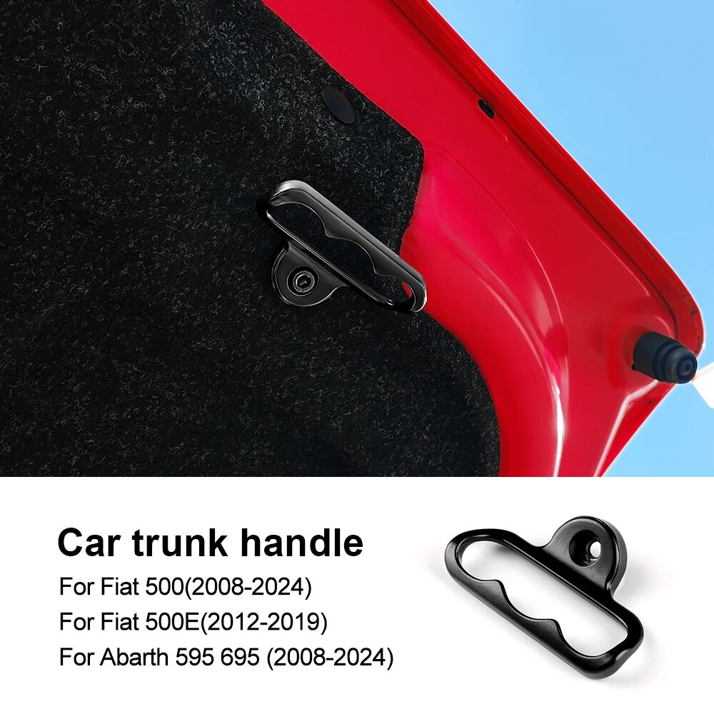 Крышка задней двери багажника автомобиля для Abarth 595 695/Fiat 500 2008-2024 для Fiat 500E Black