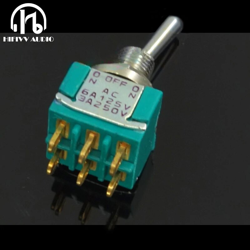 HIFI аудио усилитель переключатель MTE 206p японский кулисный переключатель 250В 3A 6 золотых контактов